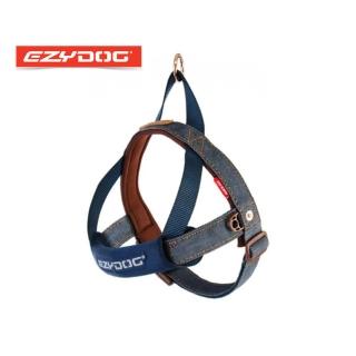 【EZYDOG】快套式胸背帶 丹寧款-XXS號(適合2-3公斤小型犬 寵物背帶 狗狗背帶)