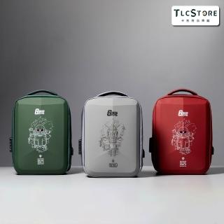 【TLCSTORE】MOBILE SUIT GUNDAM機動戰士鋼彈 硬殼後背包 旅行包 筆電包 電腦包(密碼鎖設計/附行李箱拉桿帶)