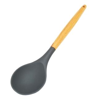 【Easygoo 輕鬆】不沾鍋櫸木矽膠拌炒匙