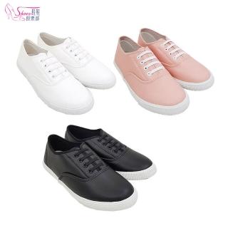 【ShoesClub 鞋鞋俱樂部】情侶款經典素面皮革懶人休閒鞋 女鞋 108-GV8511 (現貨+預購）