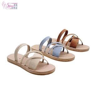 【ShoesClub 鞋鞋俱樂部】百搭兩穿平底涼拖鞋 女鞋 023-WT9055 (現貨+預購）