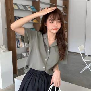 【BUY LOVE 買到戀愛】超百搭文青雪紡襯衫FM980襯衫 短袖襯衫 女短袖 女上衣