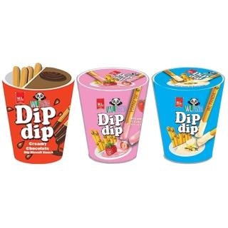 Dip dip 沾醬巧克力棒餅 30g*10入 1封 巧克力 草莓 香草 樂搖搖沾醬 沾醬餅乾