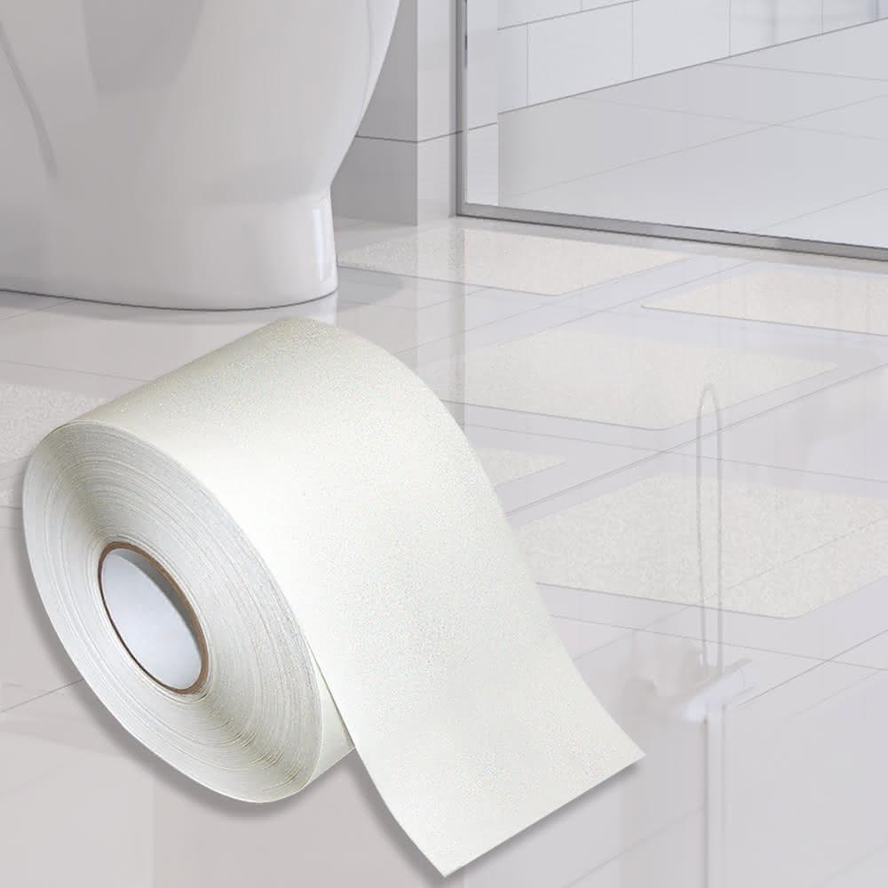 【Echain Tech】客製化 金鋼砂防滑貼片 透明款 寬幅15cm x 每單位10公分 (止滑貼片/浴室止滑貼/地磚貼/樓梯止滑貼)