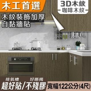 【Echain Tech】客製化 全尺寸款式最齊 木紋加厚款壁貼 共21款 寬幅90cm (牆貼/木紋貼/壁紙/門貼/防水防油)