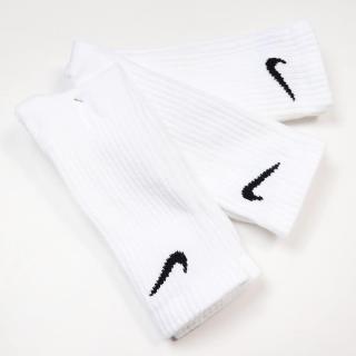 【NIKE 耐吉】NIKE EVERYDAY LIGHTWEIGHT CREW SOCKS 長襪 白色 SX7676-100一組三雙販售