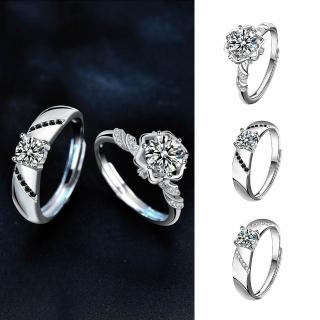 【KEDDY】開口指環-飾品-指環-ins風-銀飾-對戒-手飾-小眾設計-結婚禮物-高級感-戒指-925-純銀-莫桑石-情侶戒指