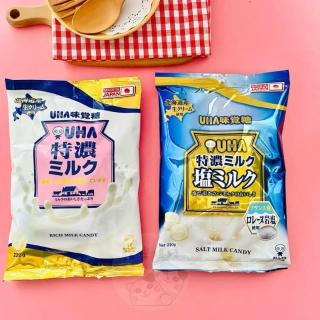 【UHA 味覺糖】日本 UHA味覺糖 特濃牛奶糖/鹽味牛奶糖 220g （日本糖果 進口零食 日本零食）