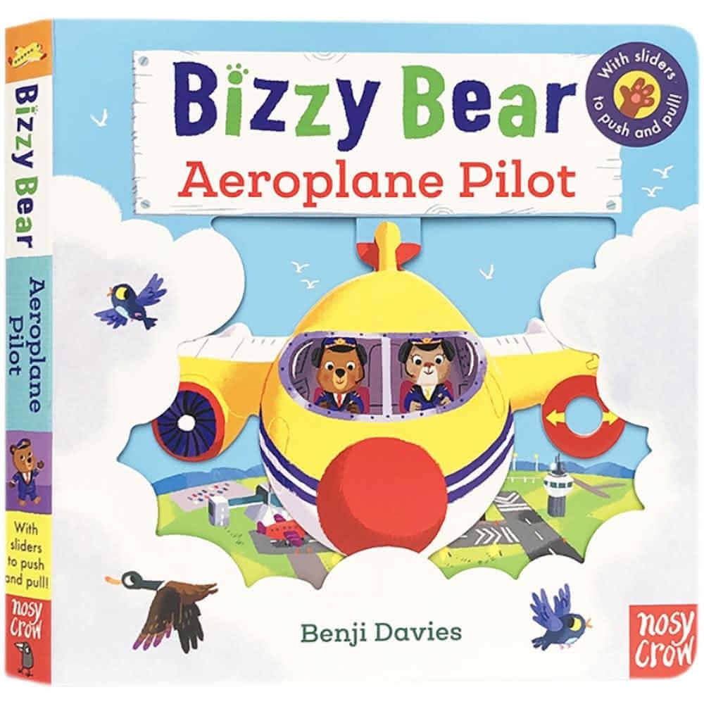 硬頁遊戲書 Bizzy Bear: Aeroplane Pilot 附故事音檔(QR code聽音檔)