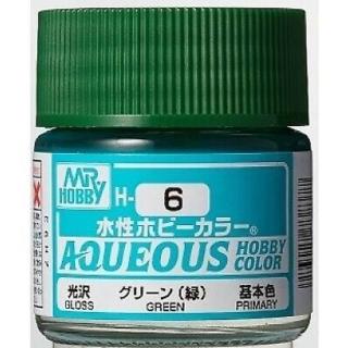 星辰玩具 現貨 郡氏 GSI 新水性漆 H6 綠色 10ml AQUEOUS MR HOBBY COLOR H06