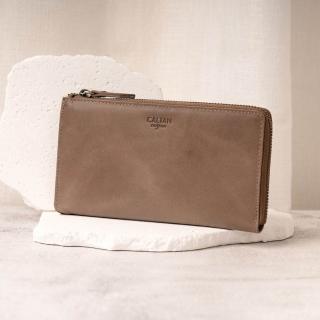 CALTAN DESIGN | 真皮L型拉鍊簡約長夾 072695 四色(真皮 長夾 皮夾 錢包 招財 母錢包)