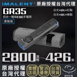 【IMALENT】錸特光電 GR35 套裝版 4合1戰術EDC手電筒(2800流明 426米 旋轉切換)