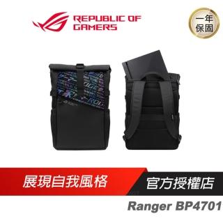 【ASUS 華碩】ROG Ranger BP4701 BACKPACK 電競背包(17吋筆電包 耐磨 反光設計)