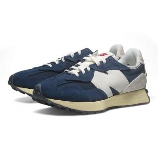 【NEW BALANCE】NEW BALANCE 休閒鞋 NB 327 深藍 奶油黃底 麂皮 復古 男 U327WRJ
