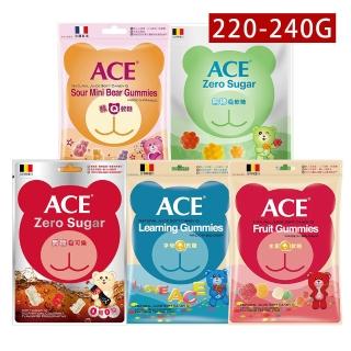 【ACE】ACE 量販包軟糖220-240g(水果Q/字母Q/無糖Q/無糖Q可樂)