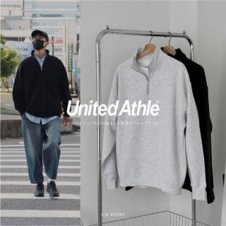【United Athle】United Athle UA 10.0oz. T/C 寬鬆 長袖 刷毛 半拉鍊 運動衫