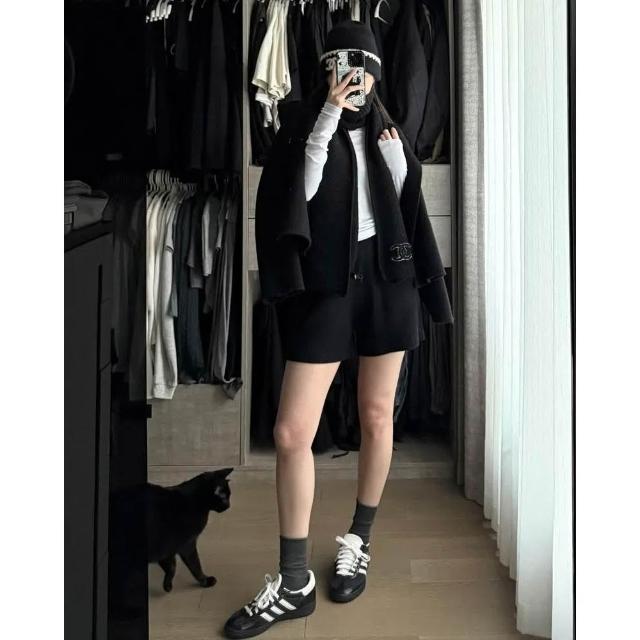 【adidas 愛迪達】Adidas Originals Handball Spezial 小香風 菱格紋 漆皮 拼接 黑白 JP5669