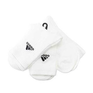 【adidas 愛迪達】C SPW CRW 3P 白襪 長襪 HT3446 三雙入