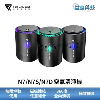 【Future Lab. 未來實驗室】N7 N7S N7D 空氣清淨機 車用空氣清淨機/免更換濾網/不限坪數/任意搭配/極致靜音