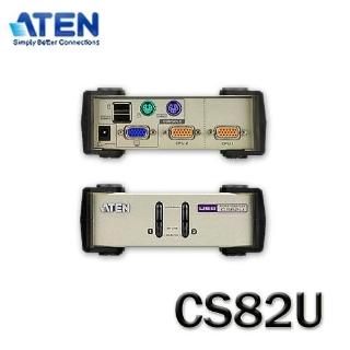 【ATEN】CS-82U CS82U 2埠桌上型 KVM 電腦切換器 (PS/2+USB)附連接線