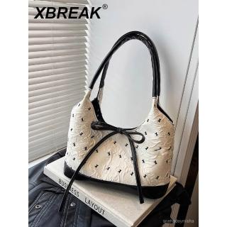 【Aimeelu】XBREAK超火僊女蝴蝶結包包女 百搭單肩腋下包時尚手提上班小拎包