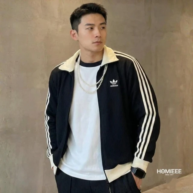 【adidas 愛迪達】Homieee Adidas Waffle BBTT 外套 立領外套 華夫格 男女款 JW0110 JW0109