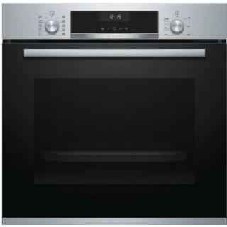 【BOSCH 博世】HBG536ES3 6系列 嵌入式烤箱 60x60cm 經典銀 自清功能 自動烹調