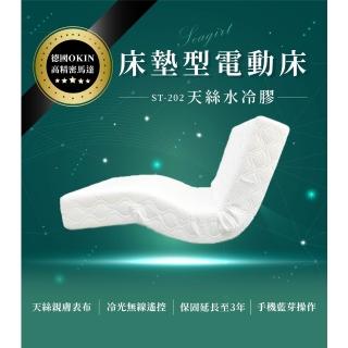 【席格Seagirt】德國OKIN馬達床墊型電動床「天絲水冷膠」ST-202